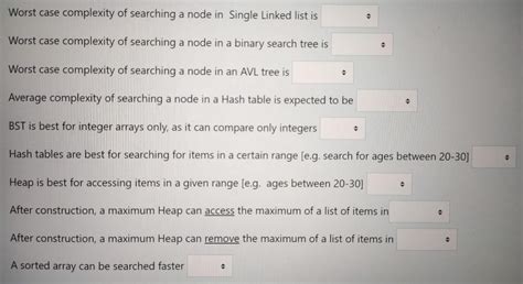 solved worst case complexity of searching a node in single