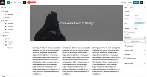 How To Use The Wordpress Row Block Ask The Egghead Inc