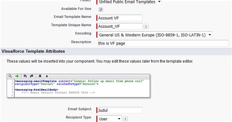 Getting Started With Salesforce Visualforce Email Template