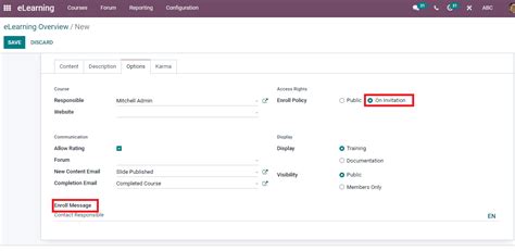How To Create Courses And Contents In Odoo 15 Elearning Odoo Lms