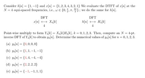 Solved Consider H N 1−1 And X N 1234321 We