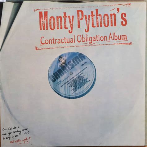 Monty Python Monty Pythons Contractual Obligation Album 1980 Vinyl