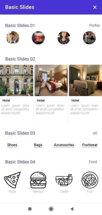UITemplate Template Apps For Ionic Material Design By M Studios