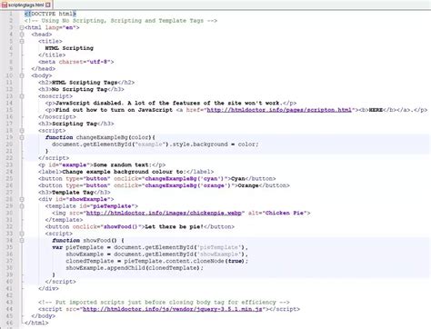 html advanced tutorials scripting tags server2client