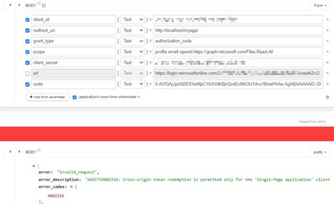 Azure Ad Authentication Flow Doesnt Work Now With Errorcross Origin Token Redemption Is
