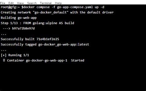 How To Deploy A Go Web Application With Docker Geeksforgeeks