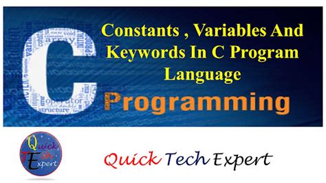 Constants Variables And Keywords In C Program Language