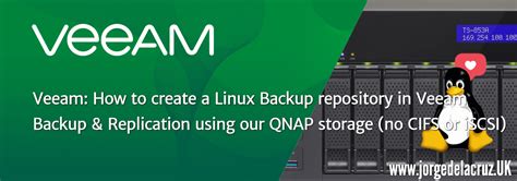 Veeam How To Create A Linux Backup Repository In Veeam Using Our Qnap Storage No Cifs Or Iscsi