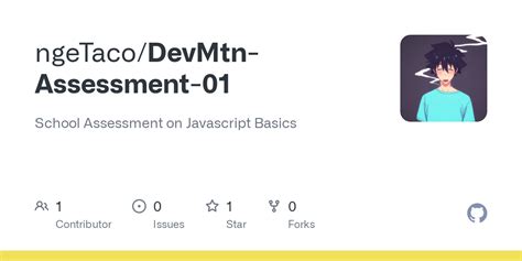 Github Ngetacodevmtn Assessment 01 School Assessment On Javascript Basics
