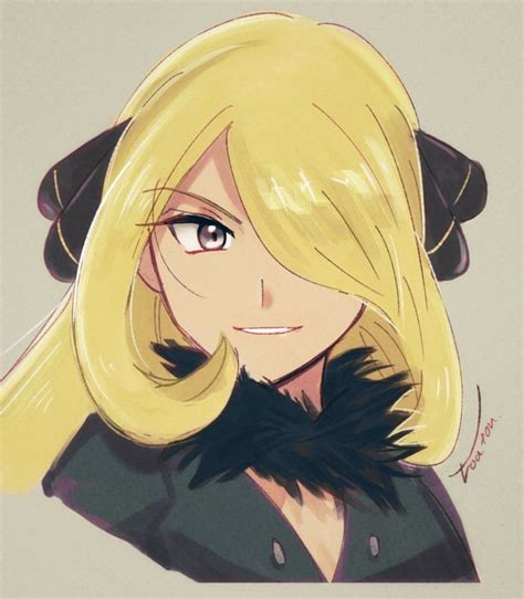 Cynthia Pokemon And More Drawn By Toutouart Danbooru