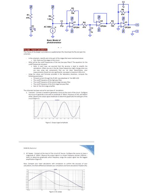 Solved Pre Lab Hand Calculations The LTspice Of The Chegg