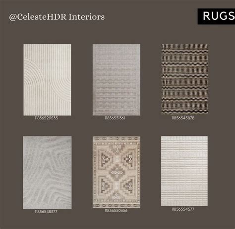 Bloxburg Rug Decals Floor Decal Modern Decals House Decals