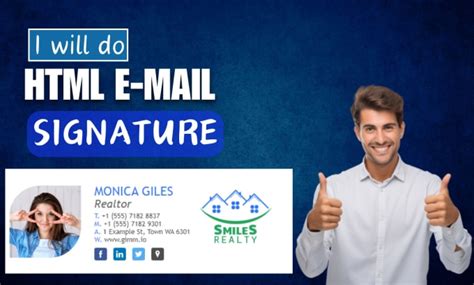 Make Clickable Html Email Signature For Outlook Signature By Masum476 Fiverr