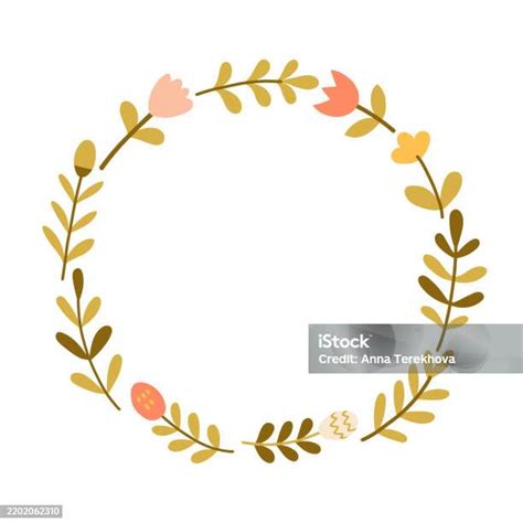 심플한 플라워 프레임 카드에 대 한 밝은 그림 결혼식 생일 및 기타 휴일 및 귀여운 봄 배경에 대 한 초대 카드 0명에 대한 스톡 벡터 아트 및 기타 이미지 Istock