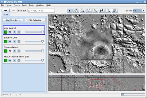 New Custom Map Interface Jmars Java Mission Planning And Analysis For Remote Sensing