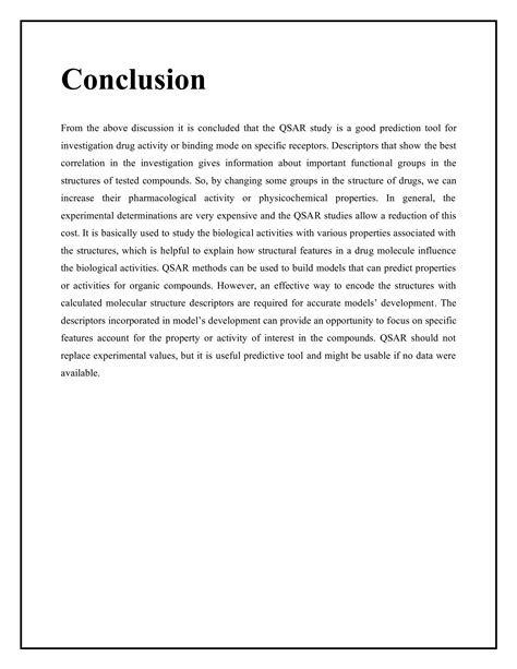 Qsar Quantitative Structure Activity Relationship Pdf