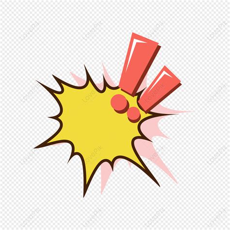 Explosion Exclamation Mark Dialog Explosion Vector Explosion Box Explosion Dialog PNG Hd