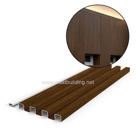 Flexible Exterior Vinyl Pvc Dark Walnut Wall And Ceiling Cladding