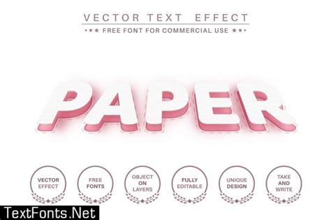 Slice Paper Editable Text Effect Font Style