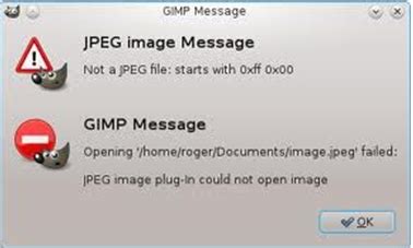 GIMP Message Canot Open JPEG File Techyv
