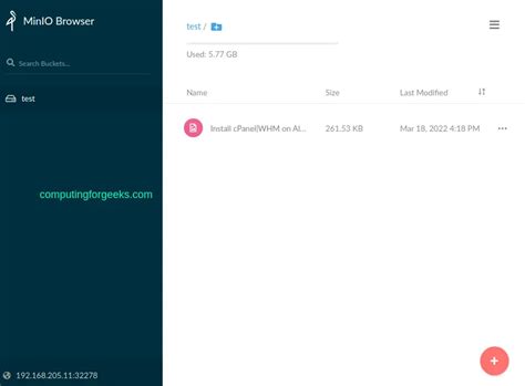 Deploy And Manage Minio Storage On Kubernetes Computingforgeeks