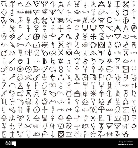 Alchemy Symbols List Alchemy Symbols Vector Images Depositphotos