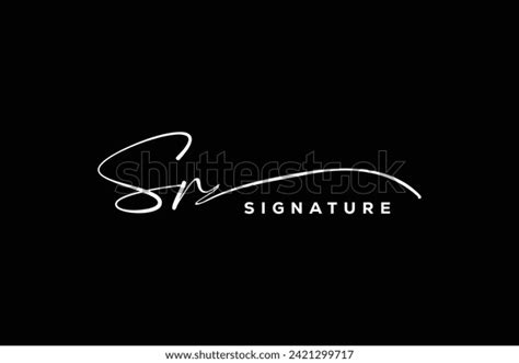 Sr Initials Handwriting Signature Logo Sr Stock Vector Royalty Free