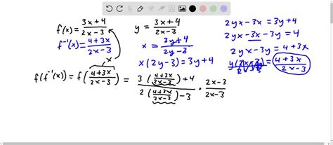 solved the function f is one to one a find its inverse function f