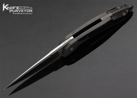 Thierry Savidan Custom Knife Jungle Zirconium Frame Lock Flipper Knife Purveyor