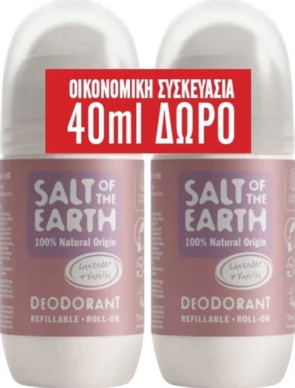 Salt Of The Earth Lavender And Vanilla Φυσικό Γυναικείο Αποσμητικό Roll