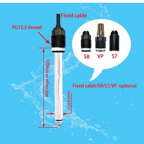 Online Industrial Redox Measurement Orp Electrode Probe Sensor With