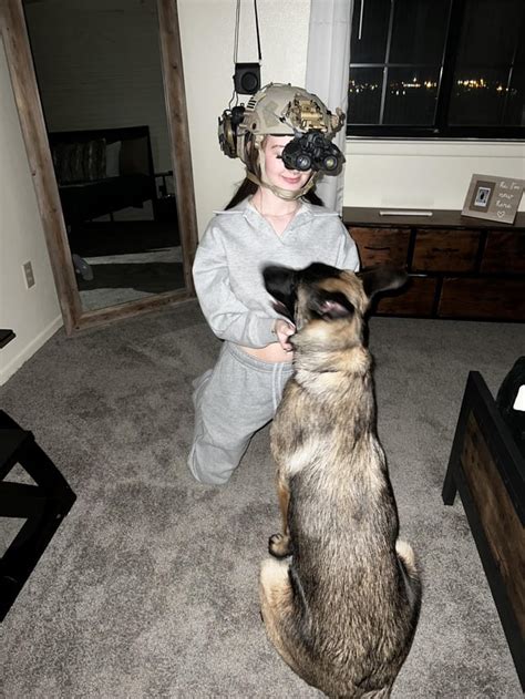 My Wife Trying Out My Pvs 31as R Nightvision