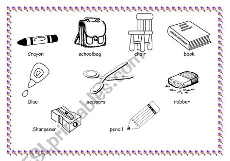 Classroom Objects ESL Worksheet By Sanfrancisco