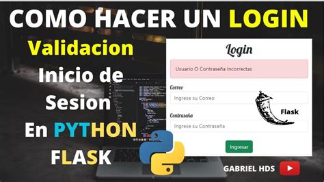 Como Hacer Un Login Validación De Datos Con Python Flask Y Mysql
