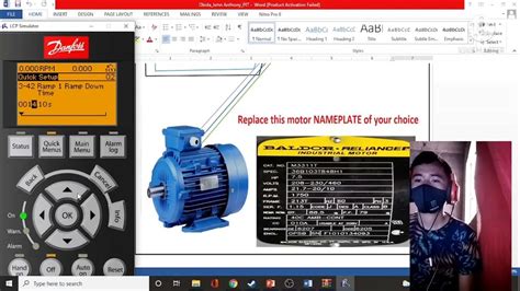 Vfd Wiring And Programming Using Danfoss Lcp Simulator Youtube
