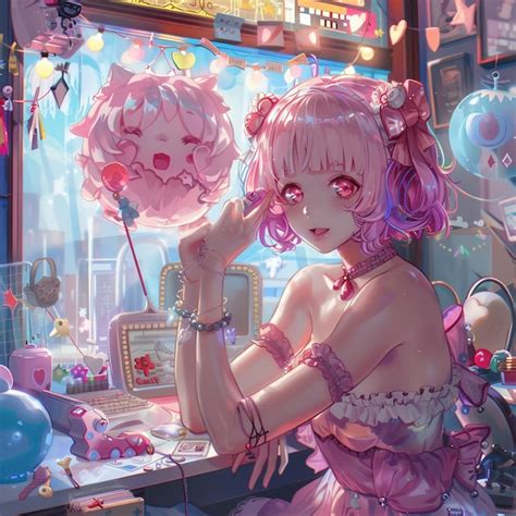 アニメイラストの壁紙 Premium写真