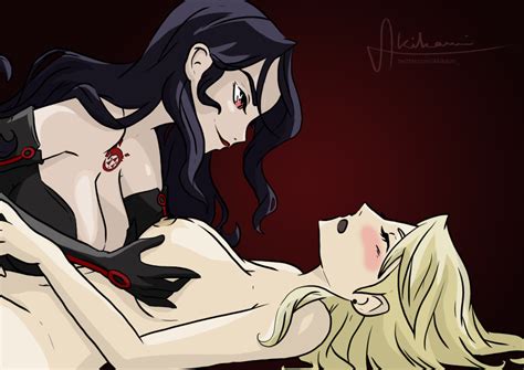 Rule 34 Akikame Black Hair Blonde Hair Breast Grab Fullmetal Alchemist Homunculus Lust