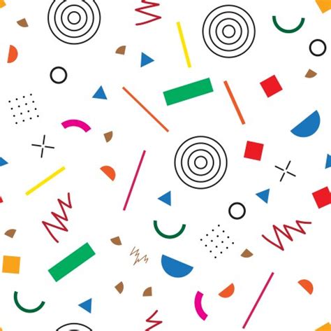 Abstract Background In Memphis Design Royalty Free Vector