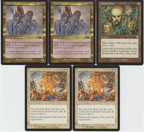 Magic Rare Invasion 5 Card Lot With Tsabos Web At Amazons Sports
