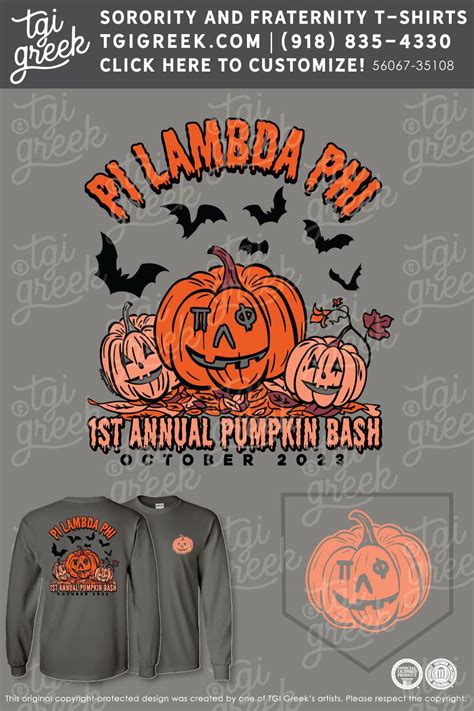 Pi Lambda Phi Ship Halloween Pumpkin Bash Tgi Greek