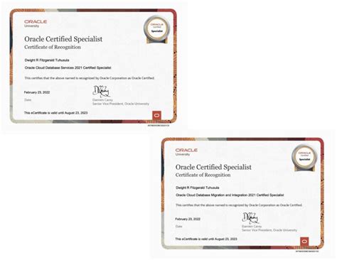 Dwight Tuhusula On Linkedin Oracle Oracleuniversity Oraclecloud Oracledatabase