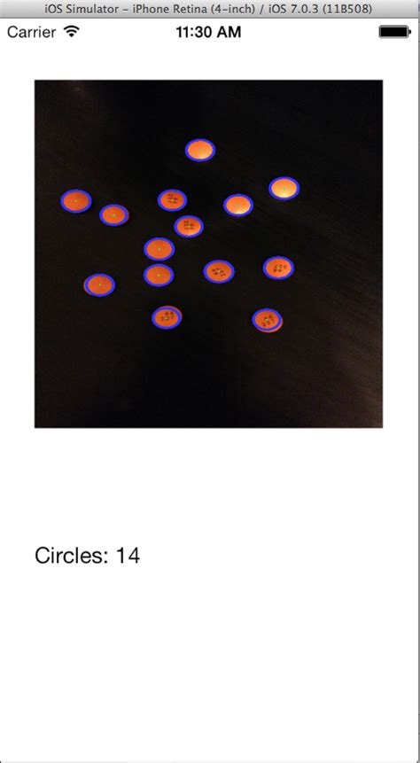 Iphone Houghcircles Gives Wrong Number Of Circles And Position Ios Stack Overflow