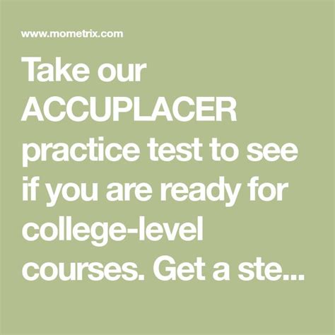 Free ACCUPLACER Practice Test 2024 165 Practice Questions Practice Testing Test Prep Test