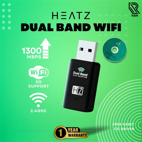 Jual Heatz Dual Band Wifi 1300 Mbps Usb 3 0 Adapter 5g Wireless High Power Zw05 Zw45 Zw30 Zw16