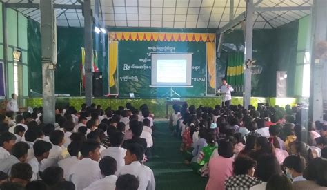 ရမည်းသင်းမြို့နယ်တွင် ကျောင်းသား ကျောင်းသူများအား ယာဉ်စည်းကမ်း၊ လမ်းစည်းကမ်း အန္တရာယ