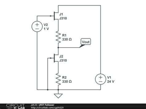 Jfet Follower Circuitlab