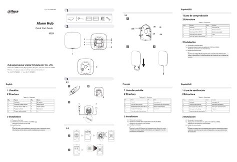 dahua alarm hub quick start guide installation and setup instructions