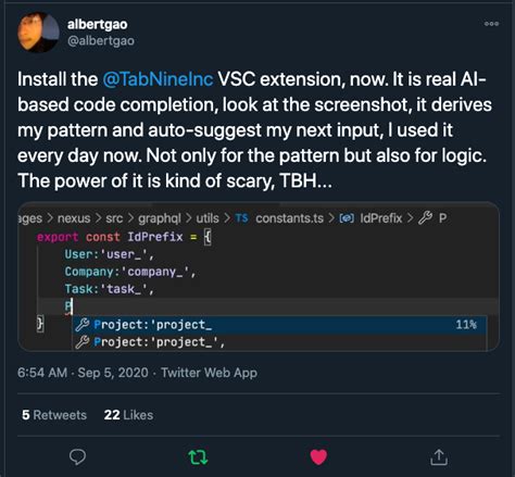 Alternatives And Detailed Information Of Tabnine Vscode GitPlanet
