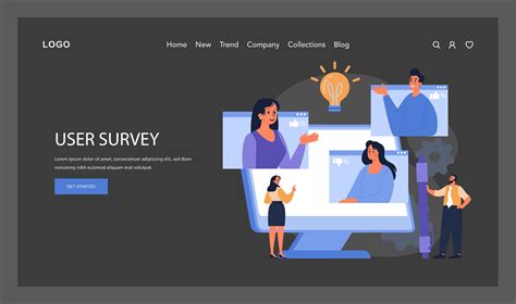 User Survey Illustration Team Engages In Gathering Feedback With Digital Tools 41171847 Vector