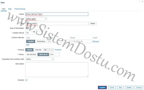 Zabbix70 Userparameter Trigger Action13 Sistem Ve Network Dünyasına Hoşgeldiniz